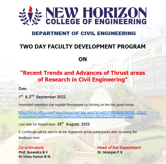 Recent Trends and Advances of Thrust Areas of Research In Civil ...